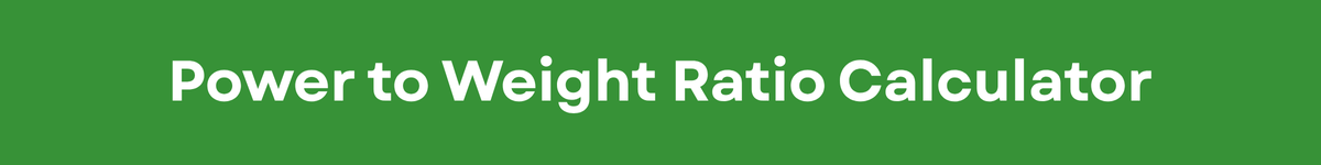 Power to Weight Ratio Calculator - CalculatorPress